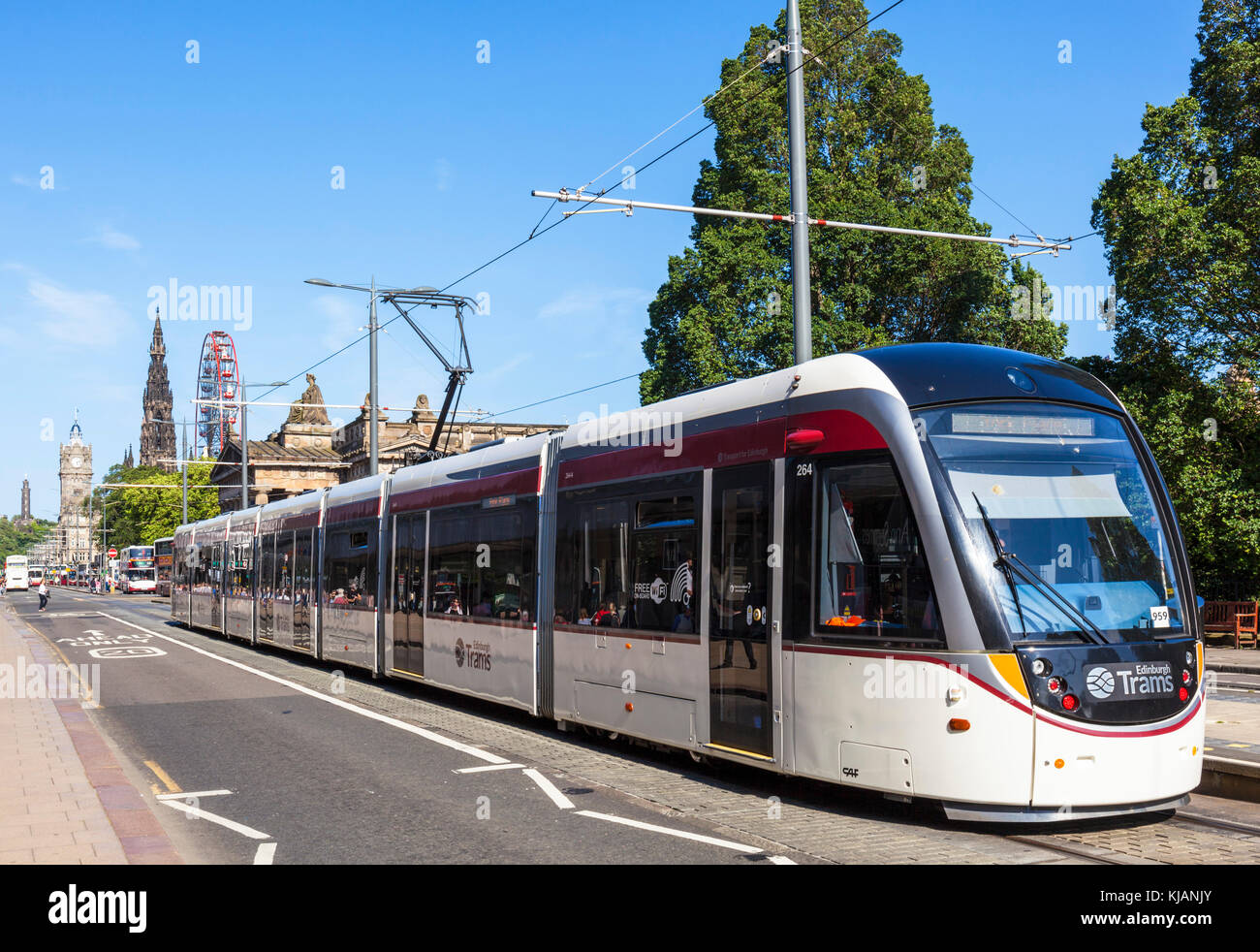 edinburgh tram edinburgh scotland Stock Photo - Alamy