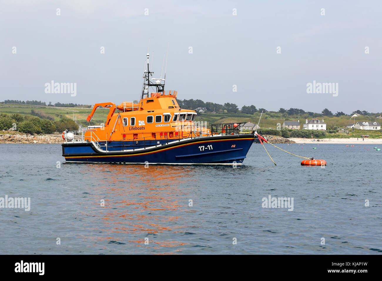 A Royal National Lifeboat Institution, RNLI, Life Boat moored up in St ...