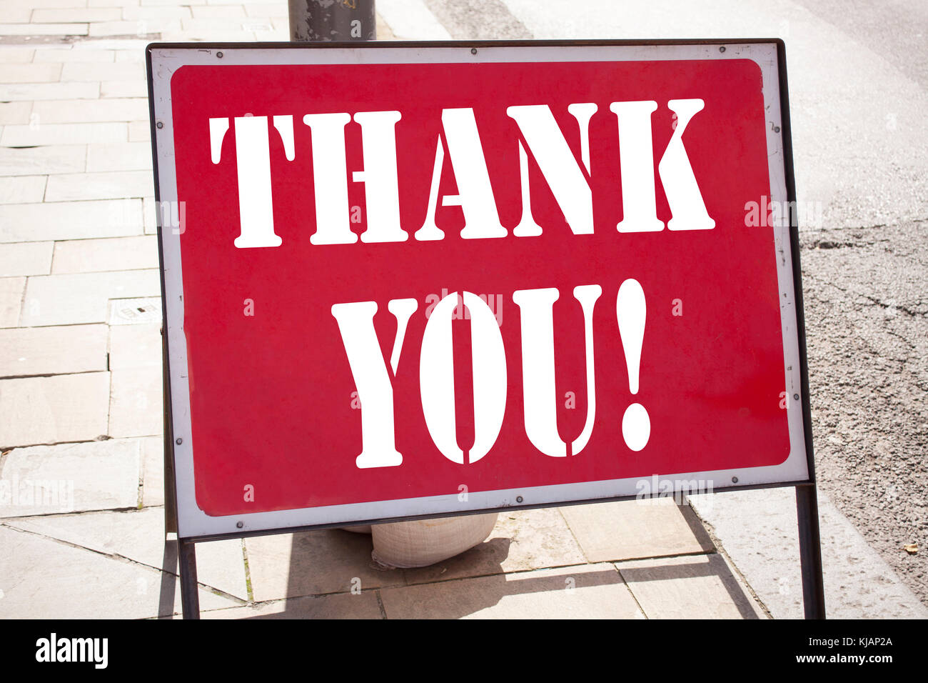 Conceptual hand writing text caption inspiration showing Thank You ...