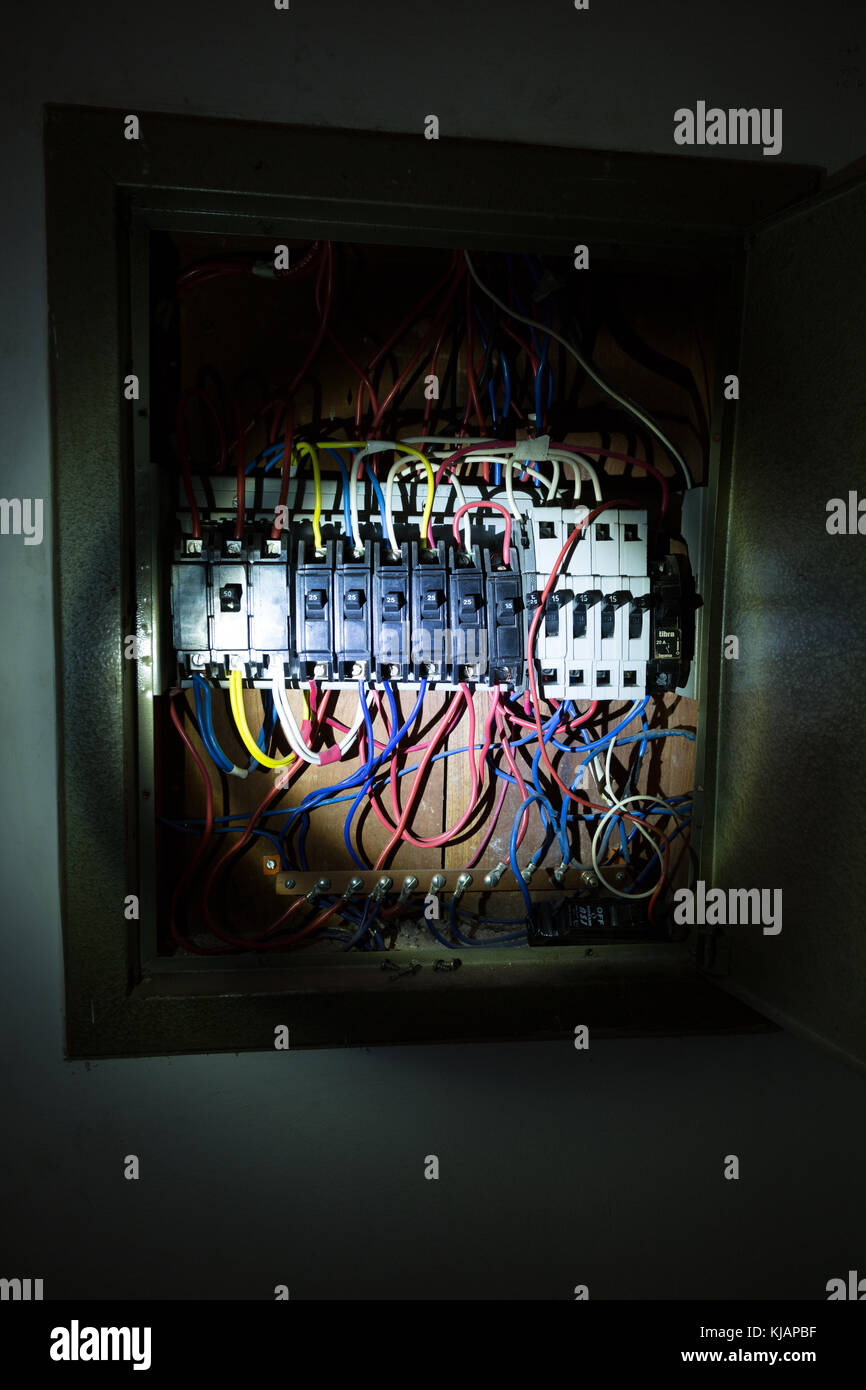 Dangerous electrical panel hi-res stock photography and images - Alamy