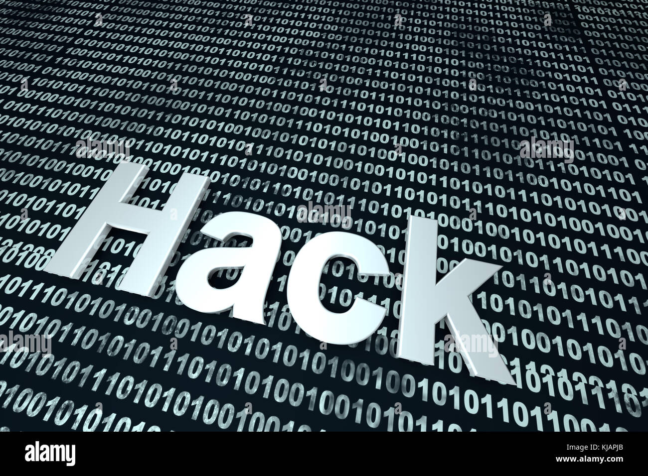 Digital Hack. 3D rendered background Stock Photo - Alamy