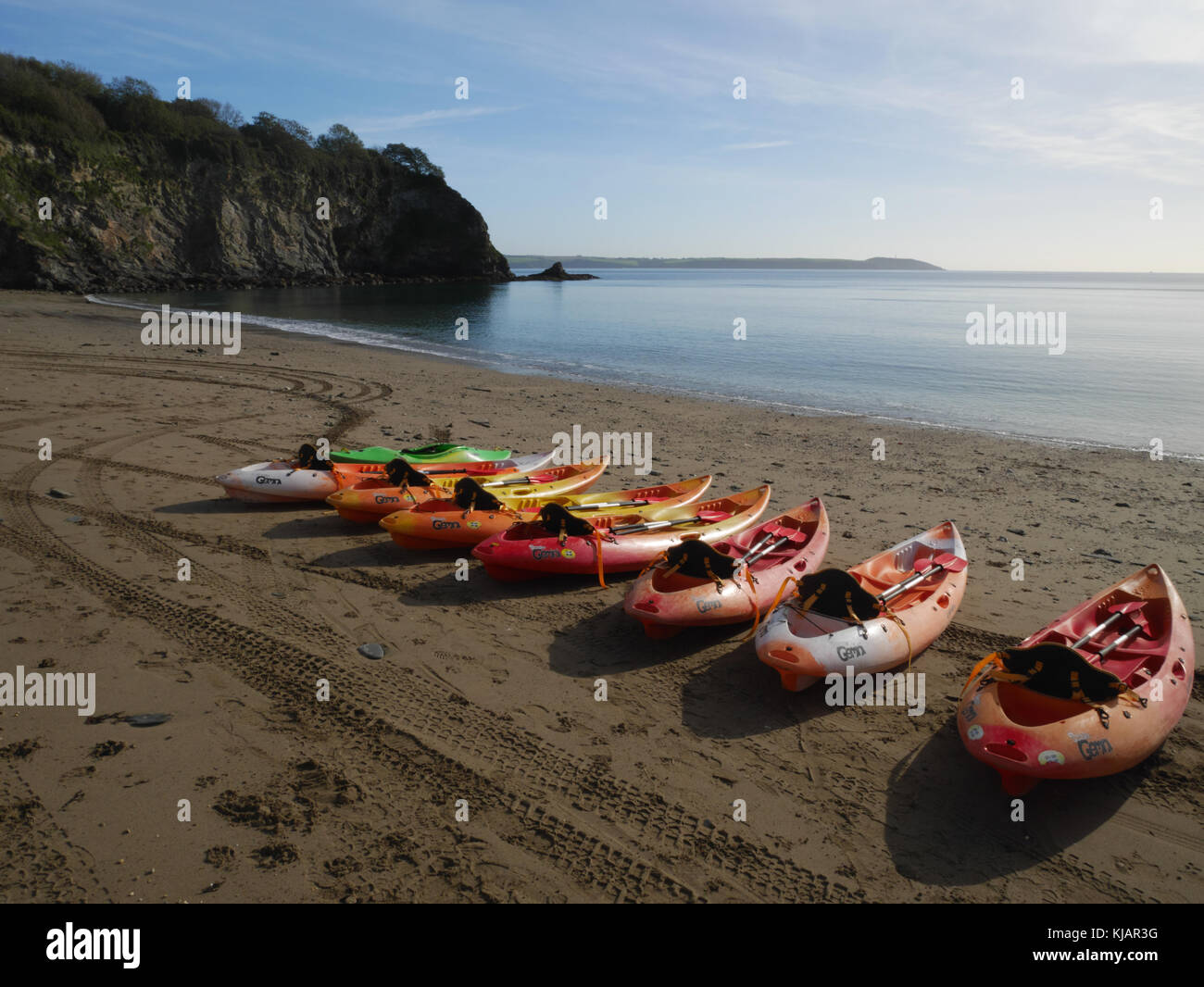 kayaks-porthpean-beach-st-austell-cornwall-stock-photo-alamy