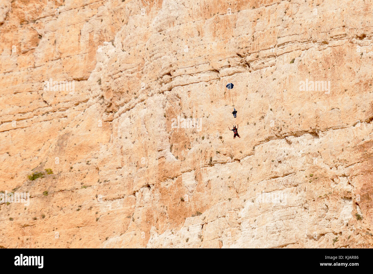 29th August 2015, base jump in the famous beach with an old shipwreck ...