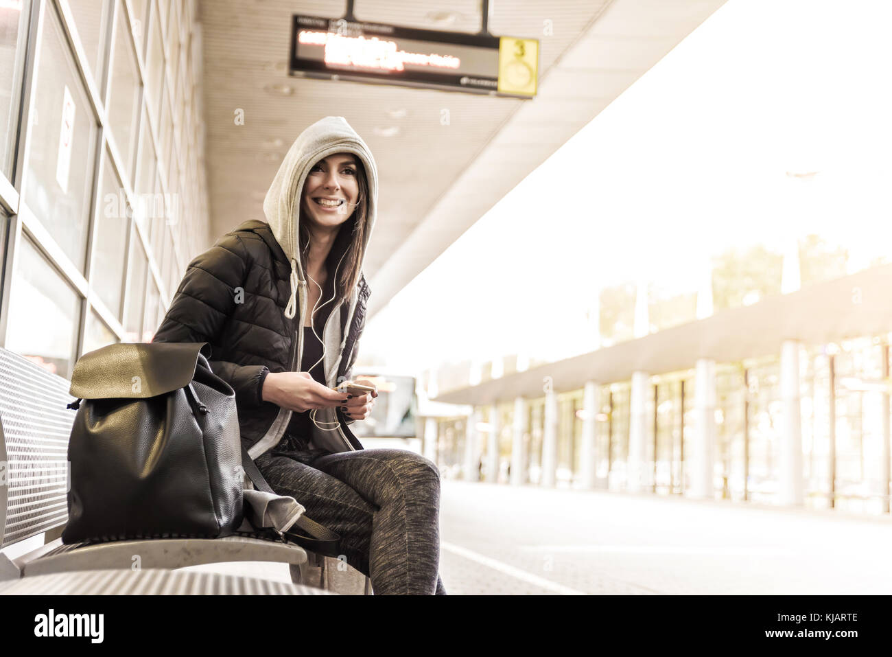 Listen To Music On Bus High Resolution Stock Photography and Images - Alamy