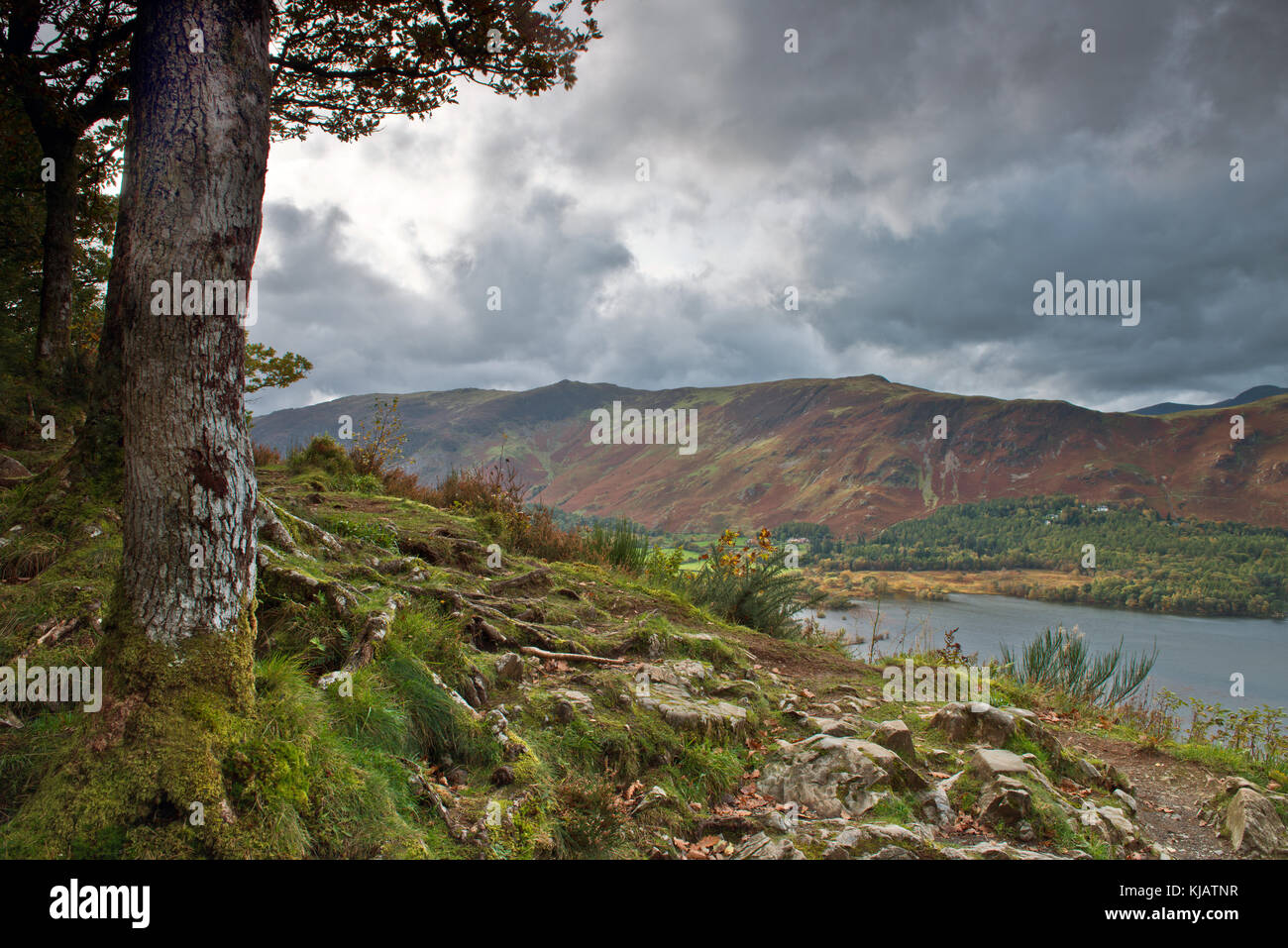 Derwent Water, Keswick and Skiddaw Fell from Surprise View, Lake ...