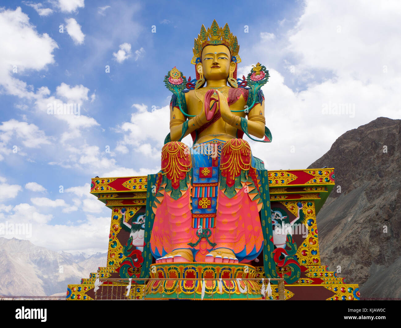 buddha at Buddhist monastery in Ladakh India Stock Photo - Alamy