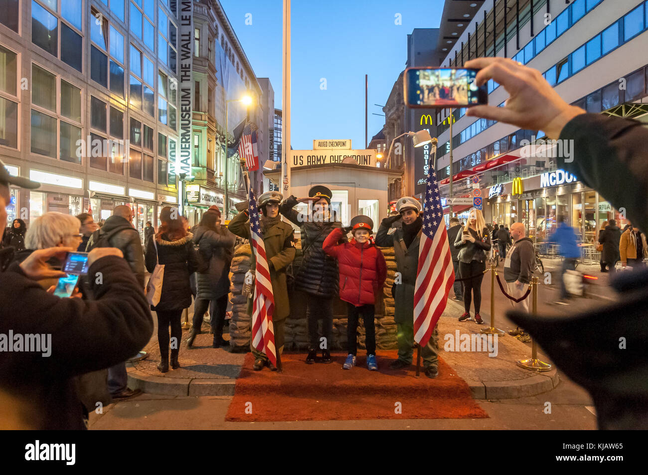 Charlie bridge berlin hi-res stock photography and images - Alamy