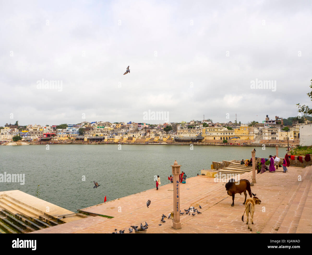 Barhama lake - Pushkar Rajastan India Stock Photo - Alamy