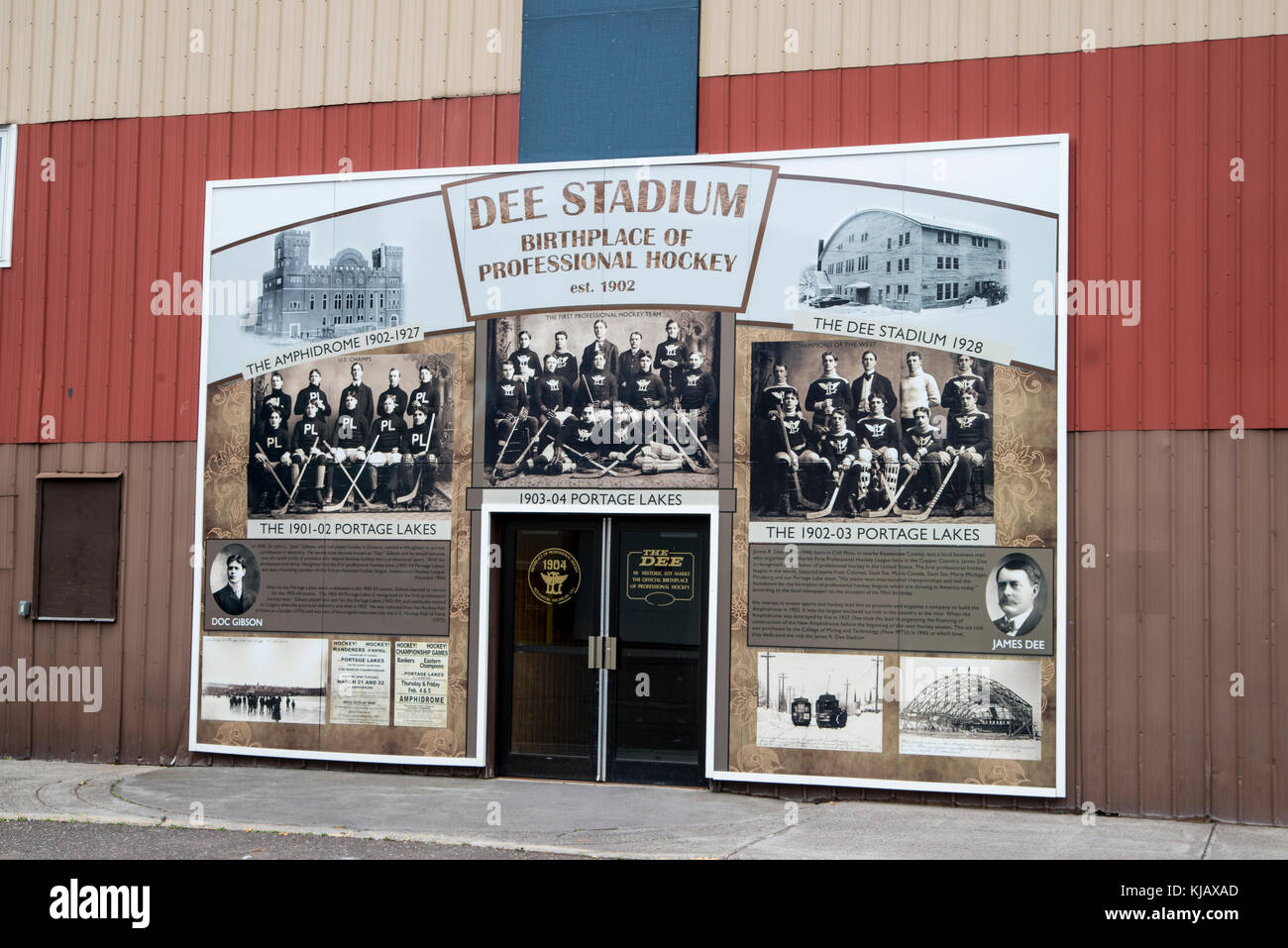 Houghton, Michigan. Dee Stadium, birthplace of hockey Stock Photo - Alamy