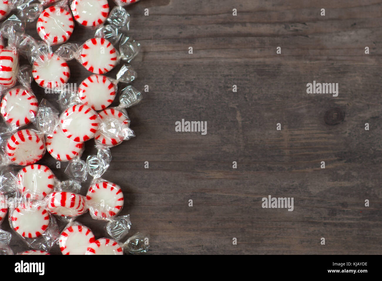 Stripped Hard Peppermint Candies Stock Photo - Alamy