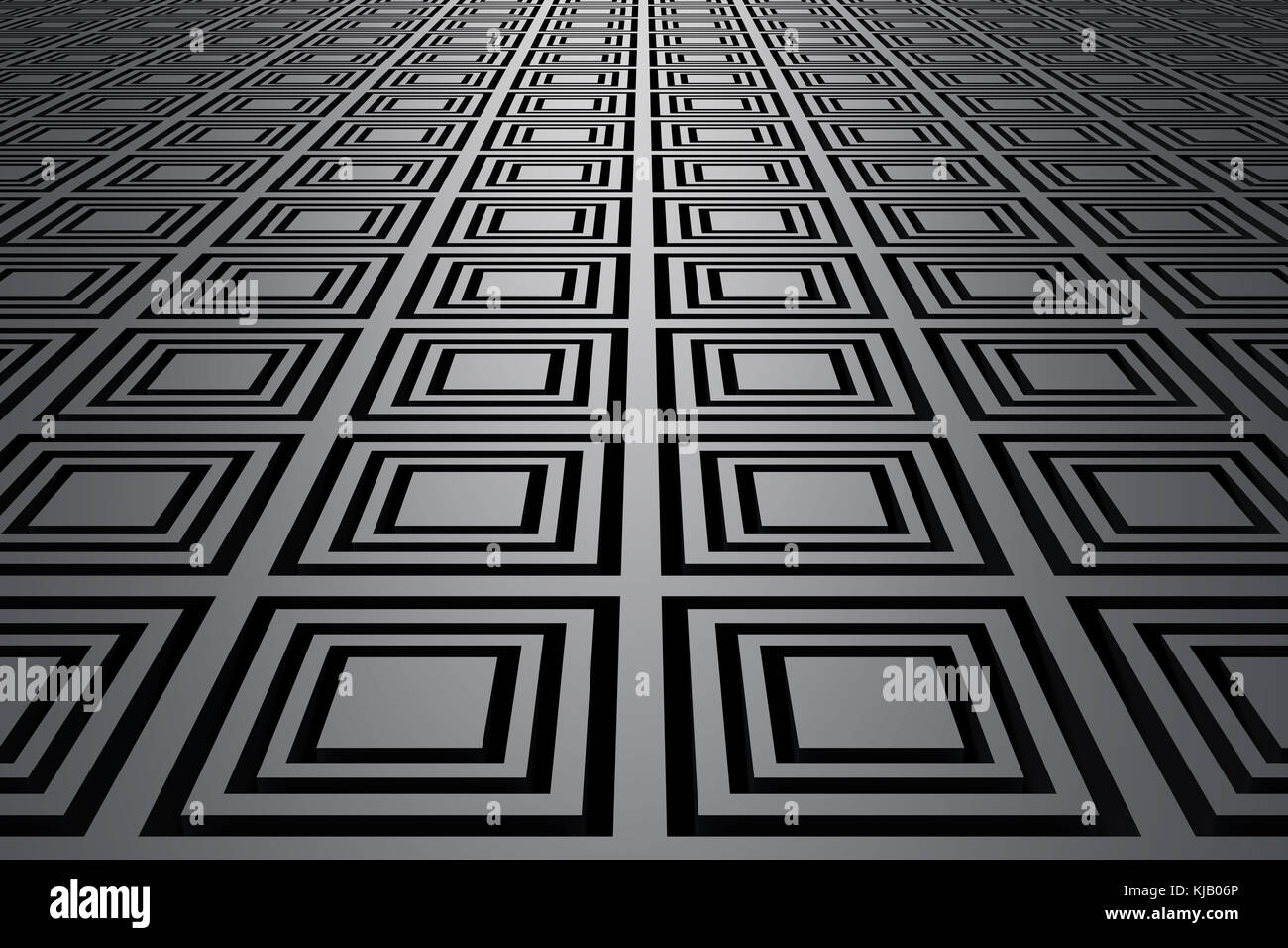 3d rendering of an abstract composition with a lot of concentric ...