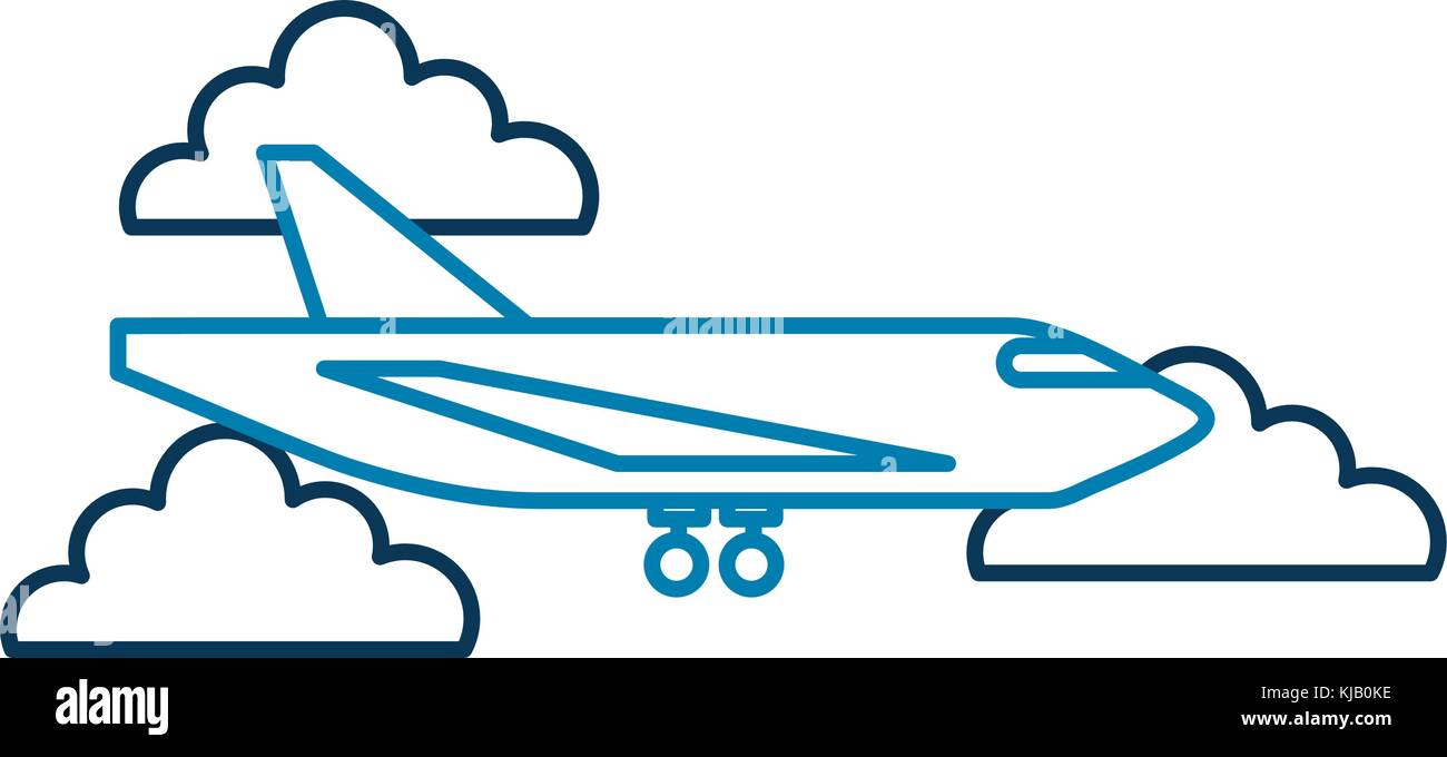 delivery cargo airplane logistic transport shipping Stock Vector Image ...