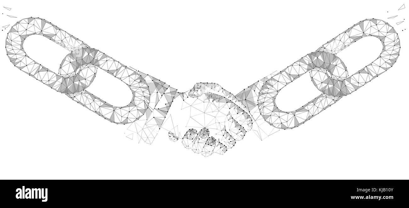 Handshake line icon concept hi-res stock photography and images - Alamy