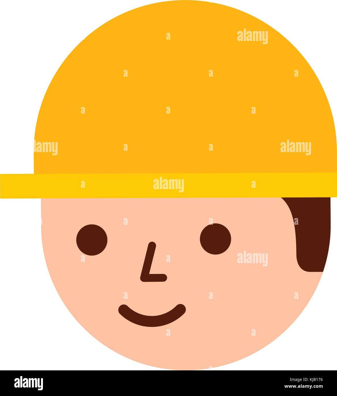 logistic worker man cartoon with uniform and helmet Stock Vector Image ...