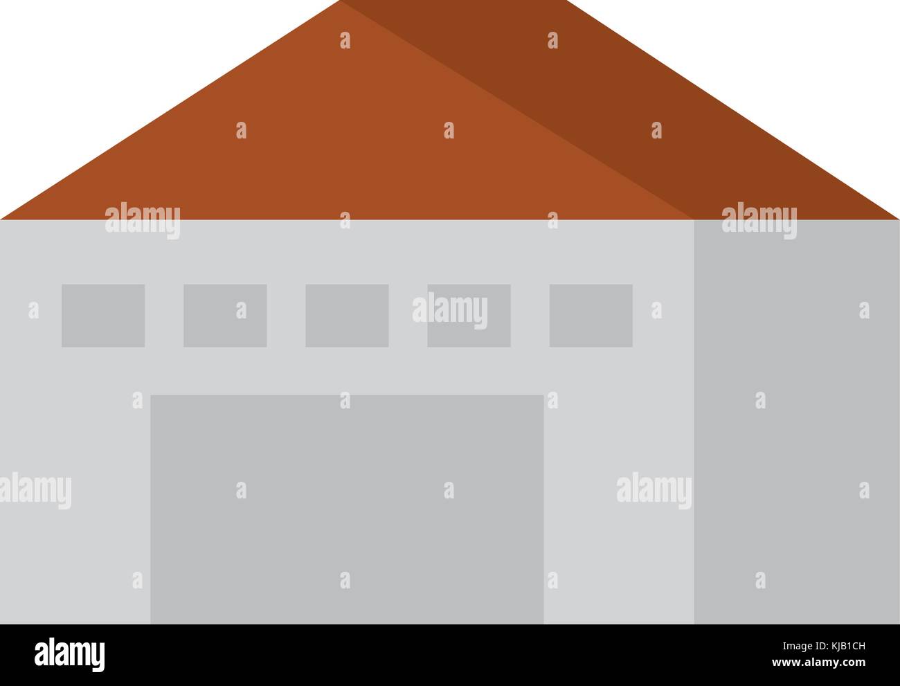 warehouse building exterior commercial empty Stock Vector Image & Art ...