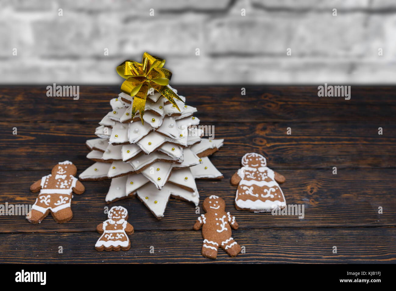 Top view gingerbread christmas hi-res stock photography and images - Alamy