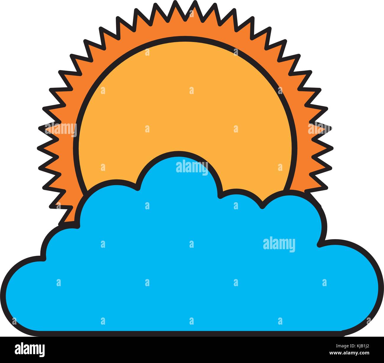 cloud sky with sun Stock Vector Image & Art - Alamy