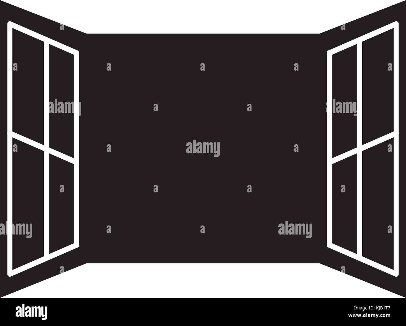 window open isolated icon Stock Vector Image & Art - Alamy