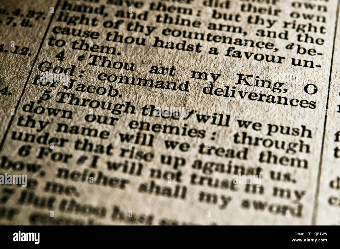 page of the Holy Bible in close up Stock Photo - Alamy