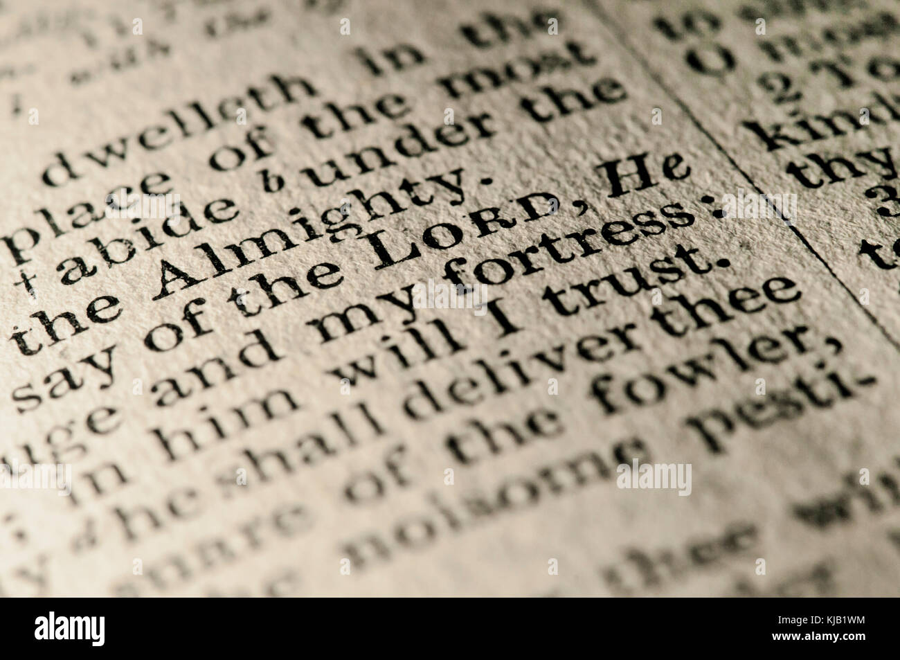 page of the Holy Bible in close up Stock Photo - Alamy