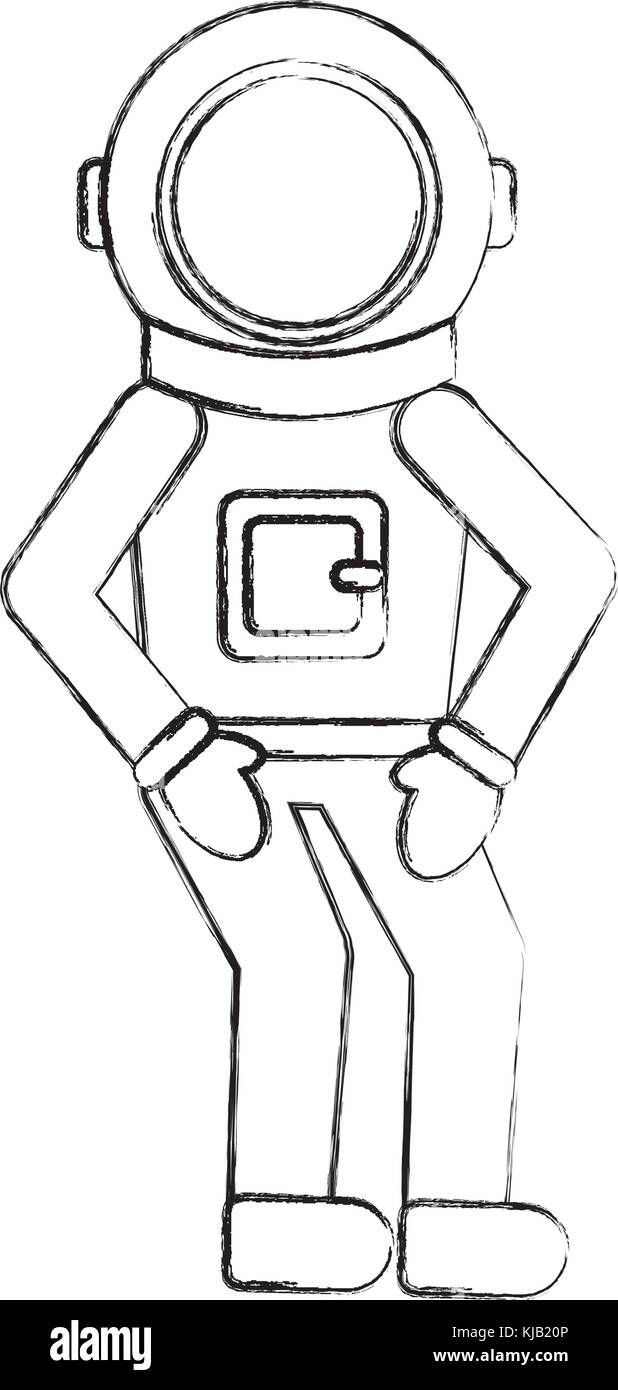 astronaut comic character icon Stock Vector Image & Art - Alamy