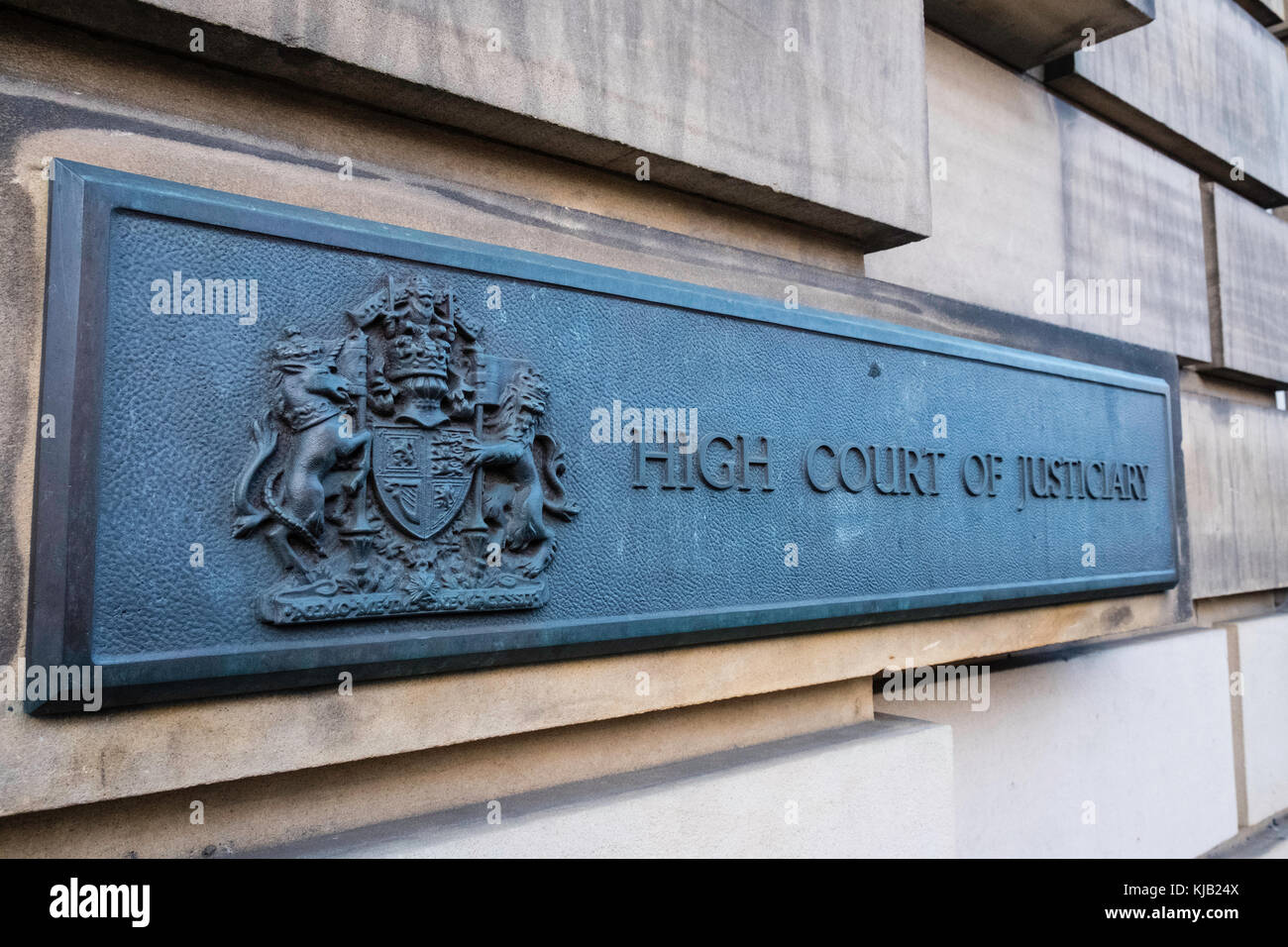 Exterior of High Court of Justiciary on Royal Mile in Old Town of ...