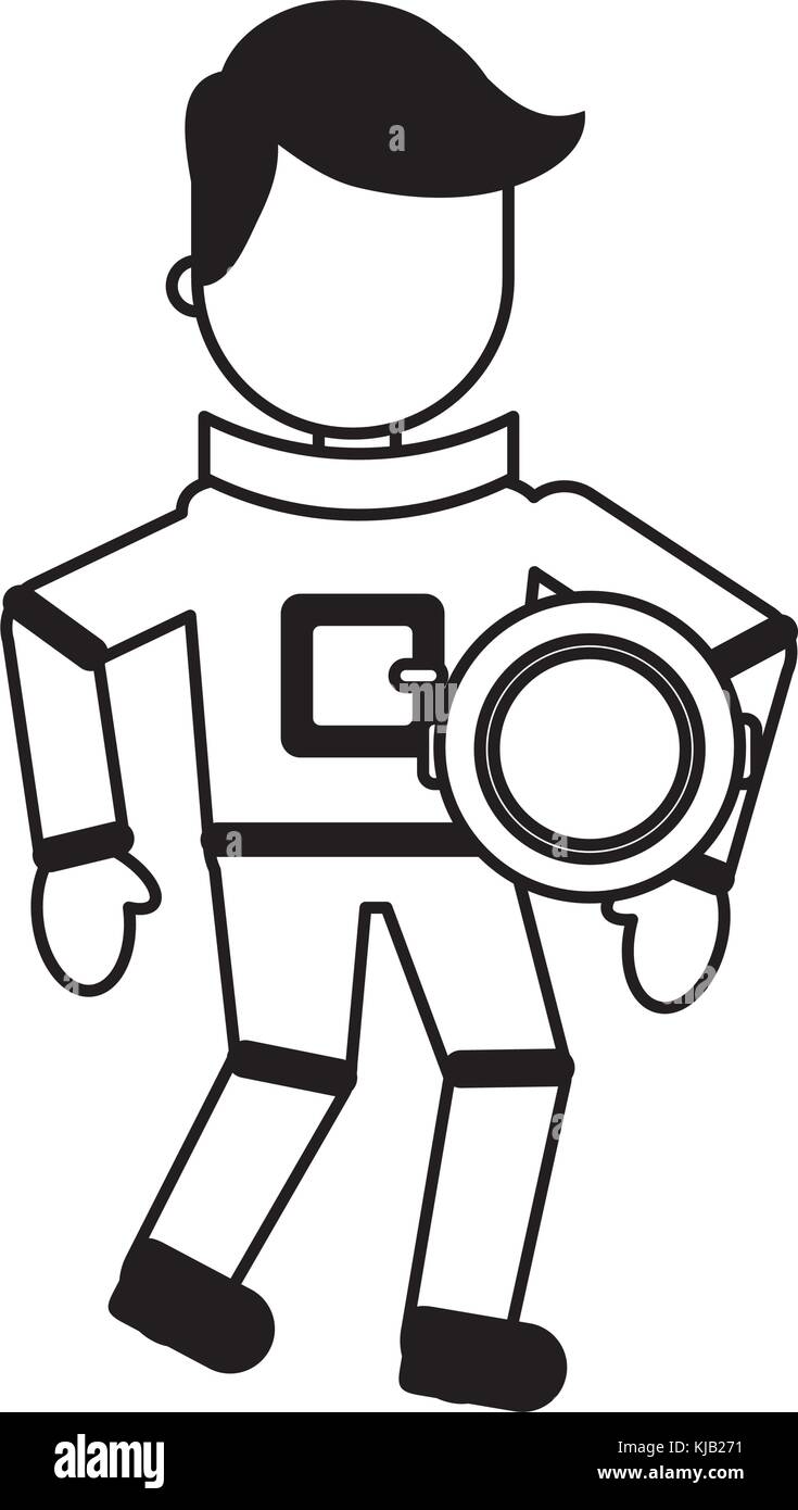 astronaut comic character icon Stock Vector Image & Art - Alamy