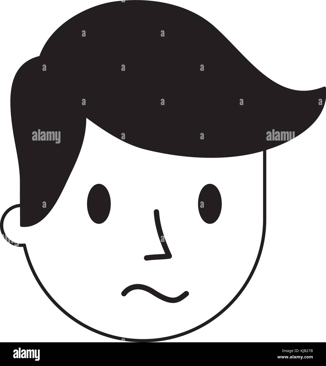 Sad man student in Stock Vector Images - Alamy