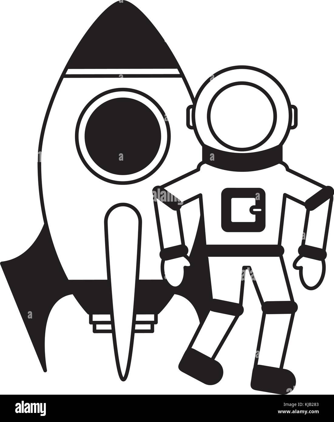 Comic book illustration rocket Stock Vector Images - Alamy