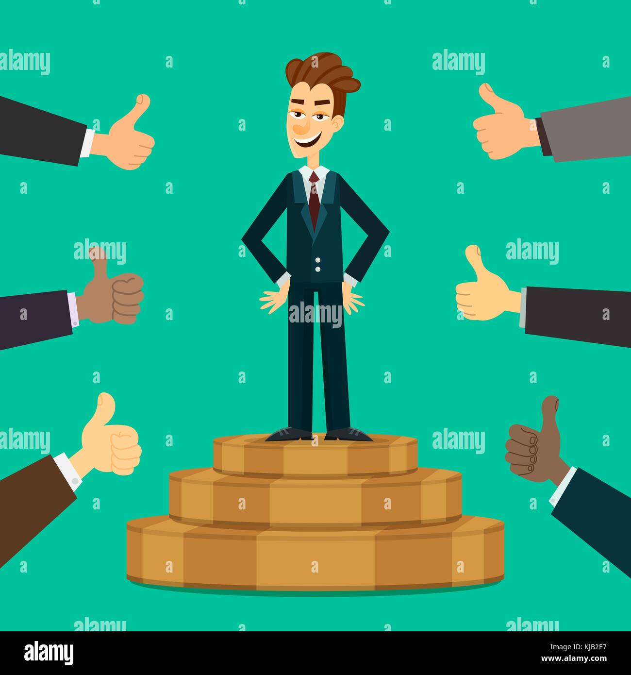 Cartoon proud man hi-res stock photography and images - Alamy