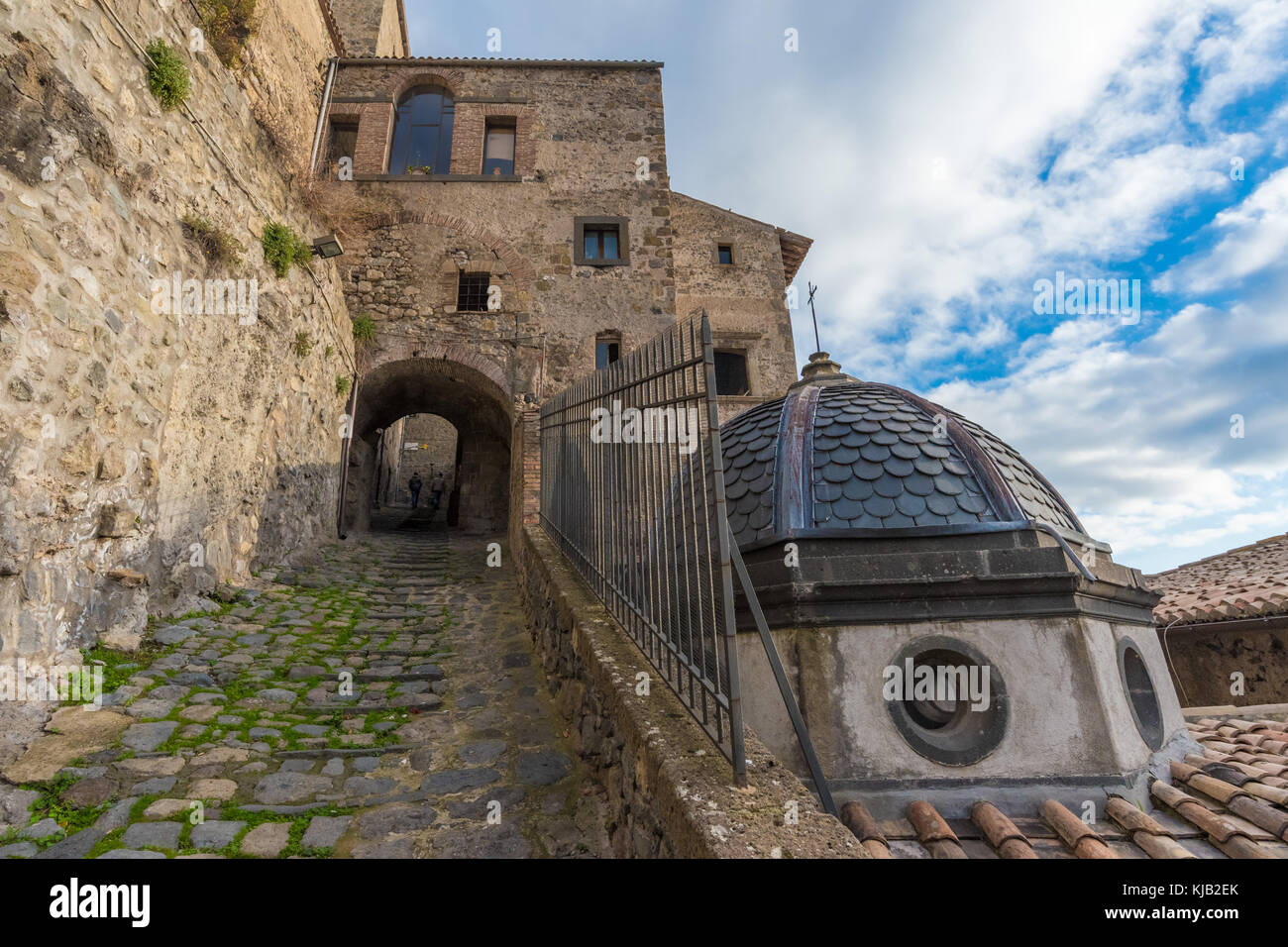 Bolsena (Italy) - The medieval town with castle on Bolsena Lake, Lazio ...