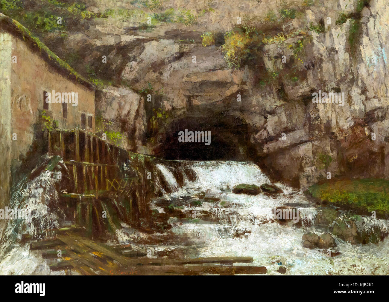 The Source of the Loue, Gustave Courbet, 1864, Metropolitan Museum of ...