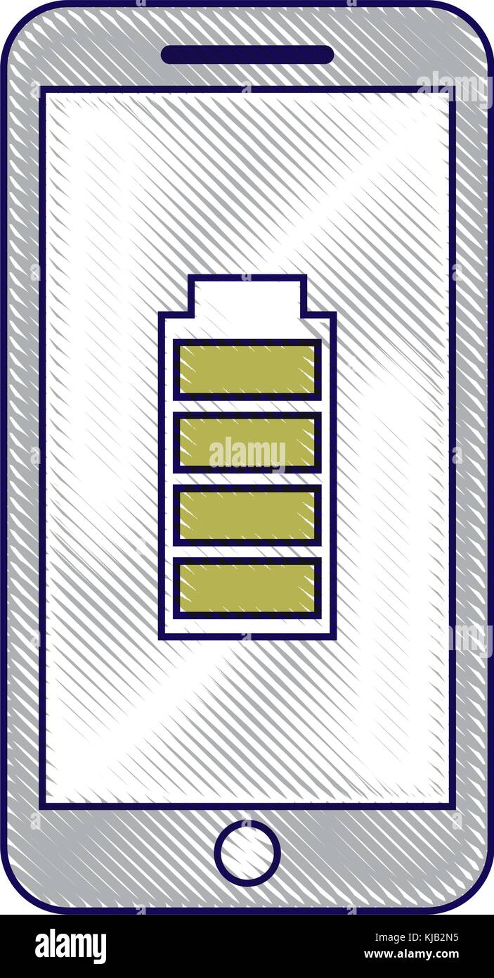 smartphone battery energy full power app Stock Vector Image & Art - Alamy