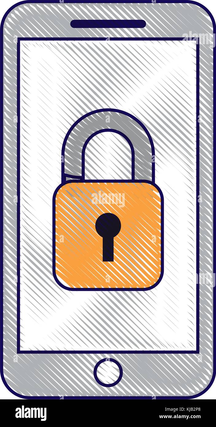 smartphone gps navigation security access app Stock Vector Image & Art ...