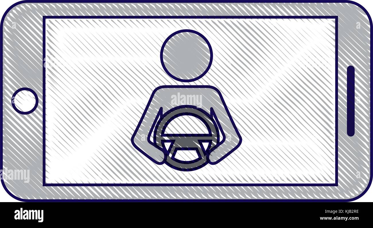 Man using gps map Stock Vector Images - Alamy