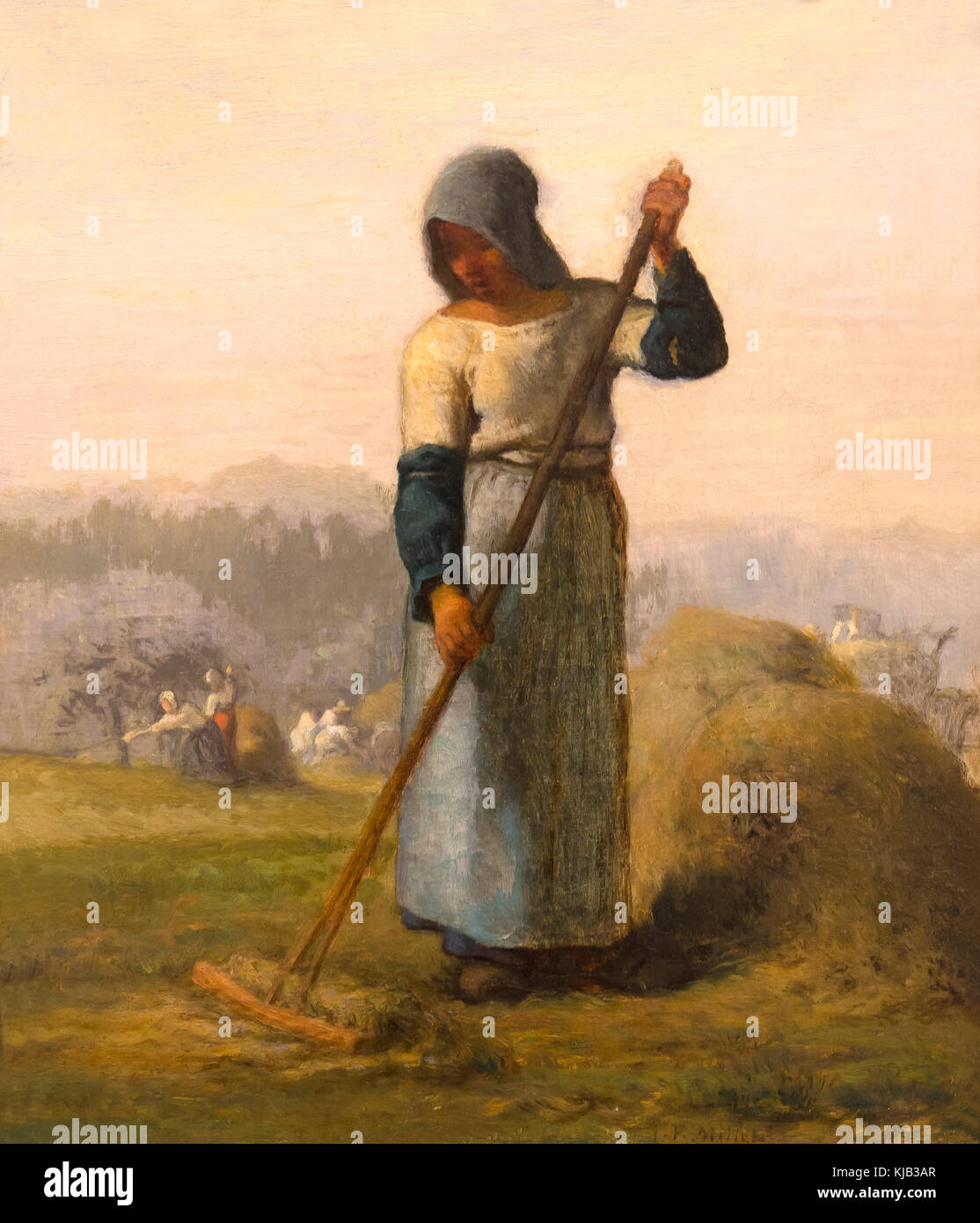 Jean Francois Millet Portrait The Spinner, 1868–69. Creator: Jean