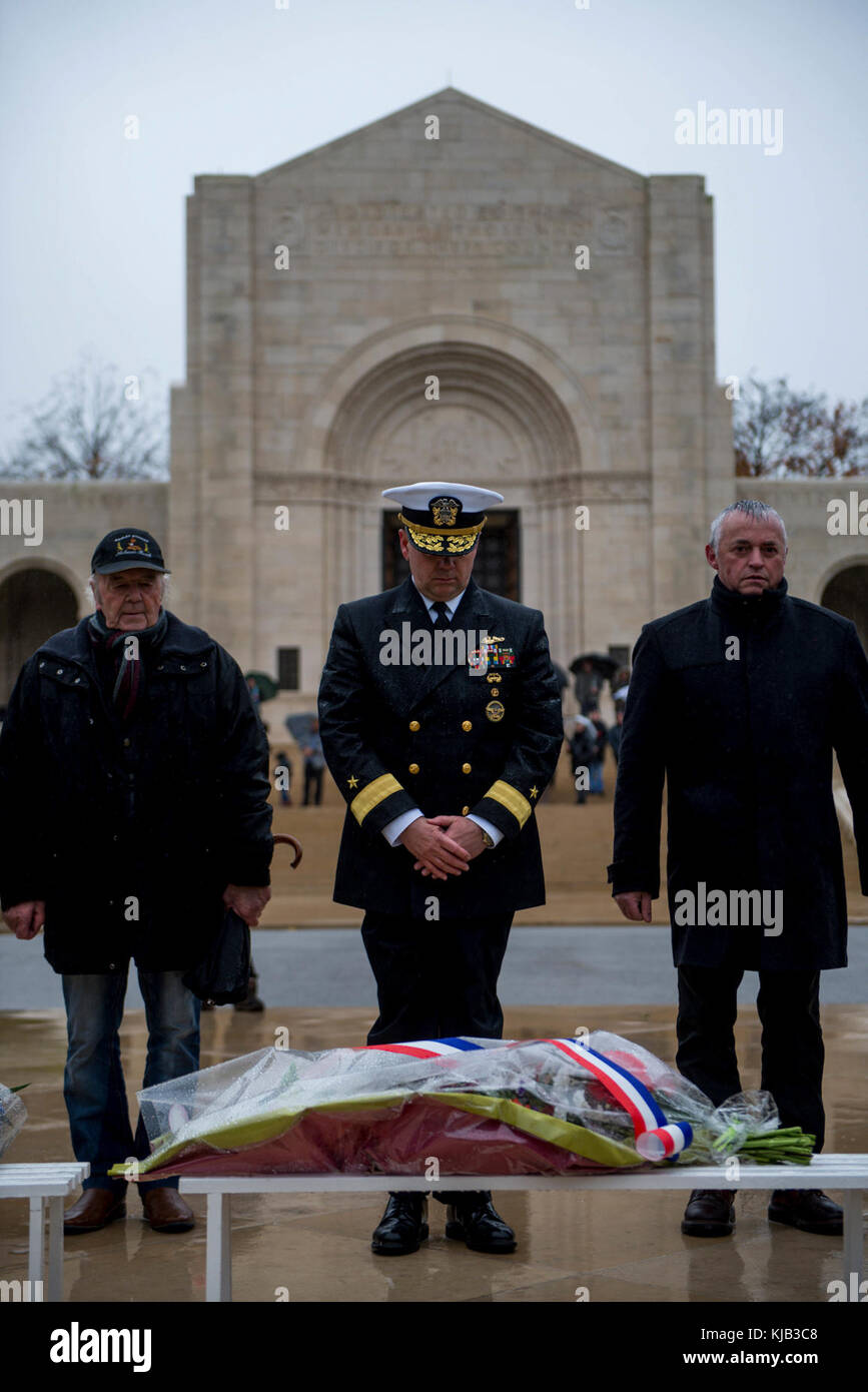 171111-N-WO404-230 MEUSE-ARGONNE, France (Nov. 11, 2017) Rear Adm ...