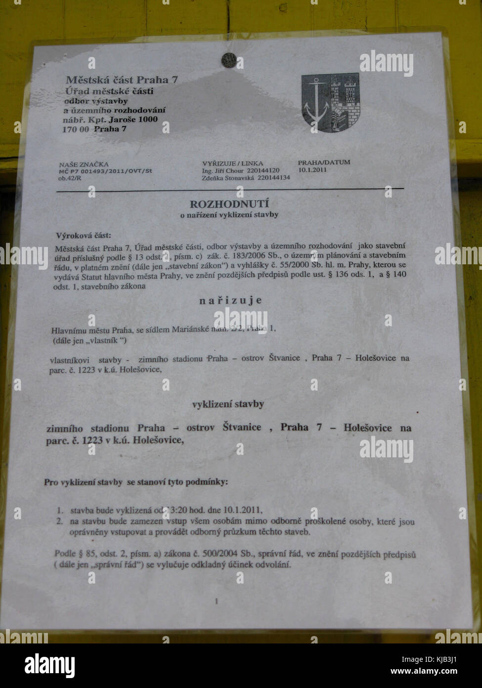 Zimni stadion Stvanice Praha 024 Stock Photo - Alamy