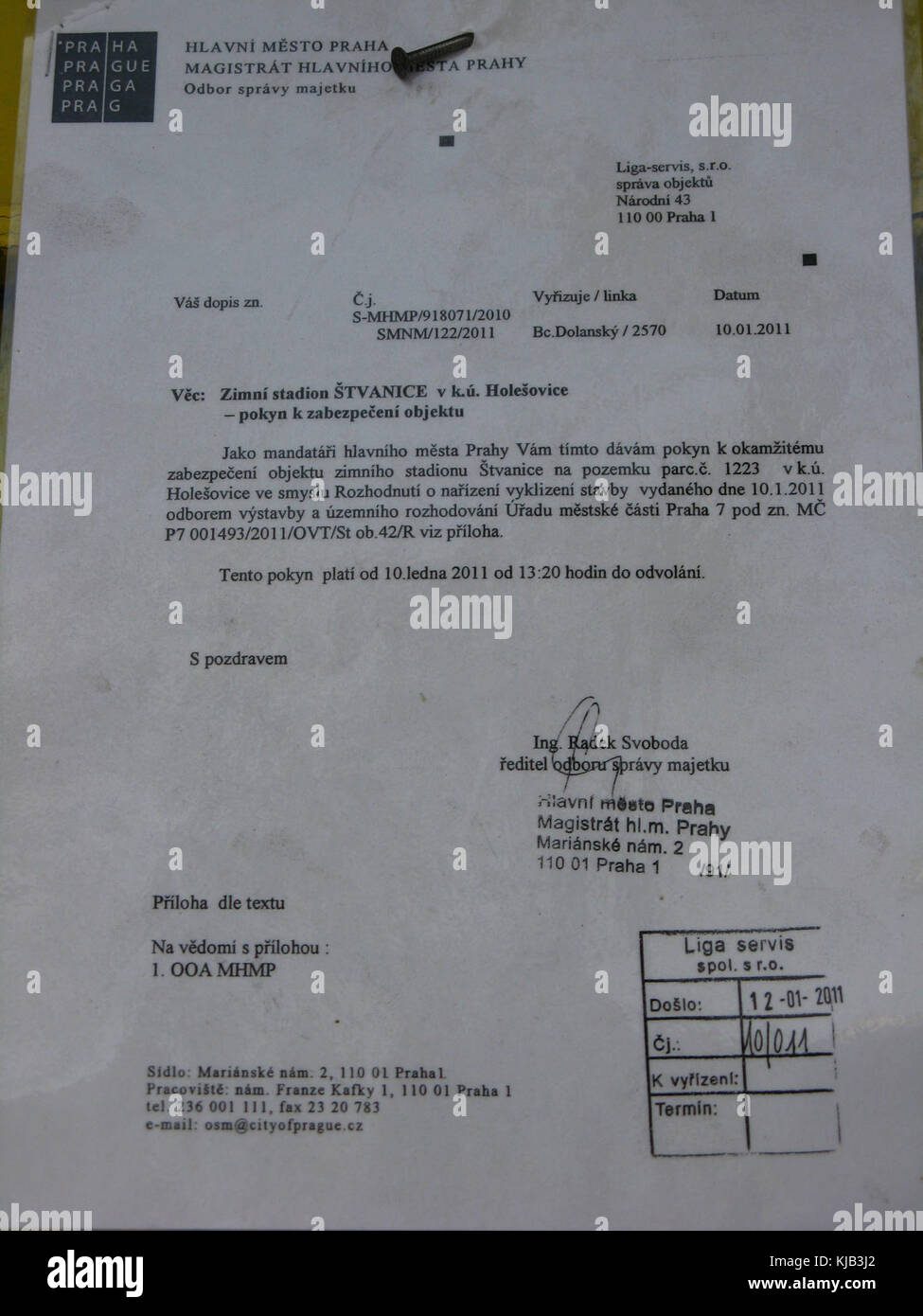 Zimni stadion Stvanice Praha 025 Stock Photo - Alamy