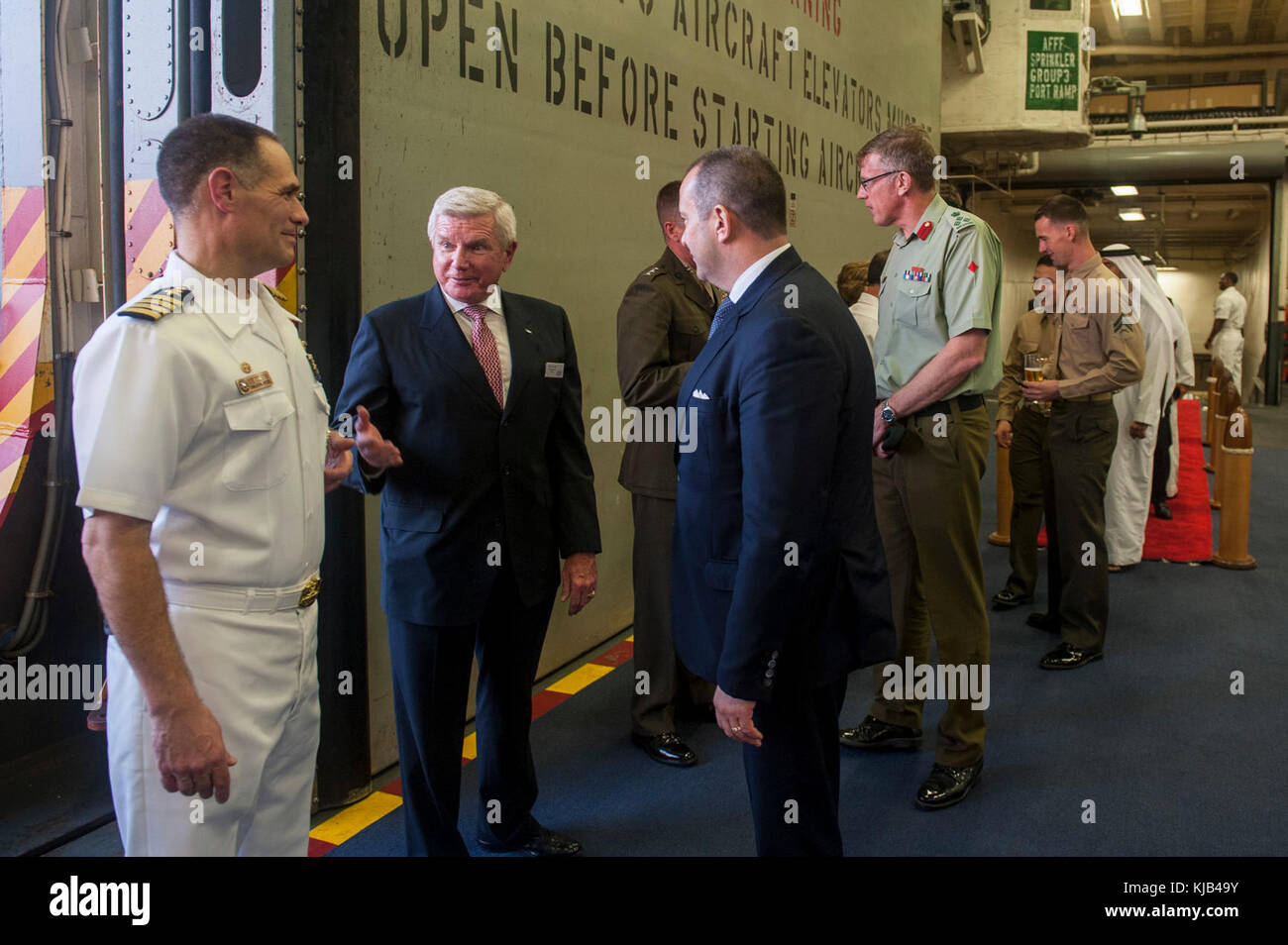 JEBEL ALI, United Arab Emirates (Nov. 12, 2017) Capt. Joseph Olson, the ...
