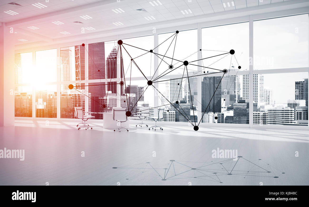 Networking and wireless connection as concept for effective modern ...