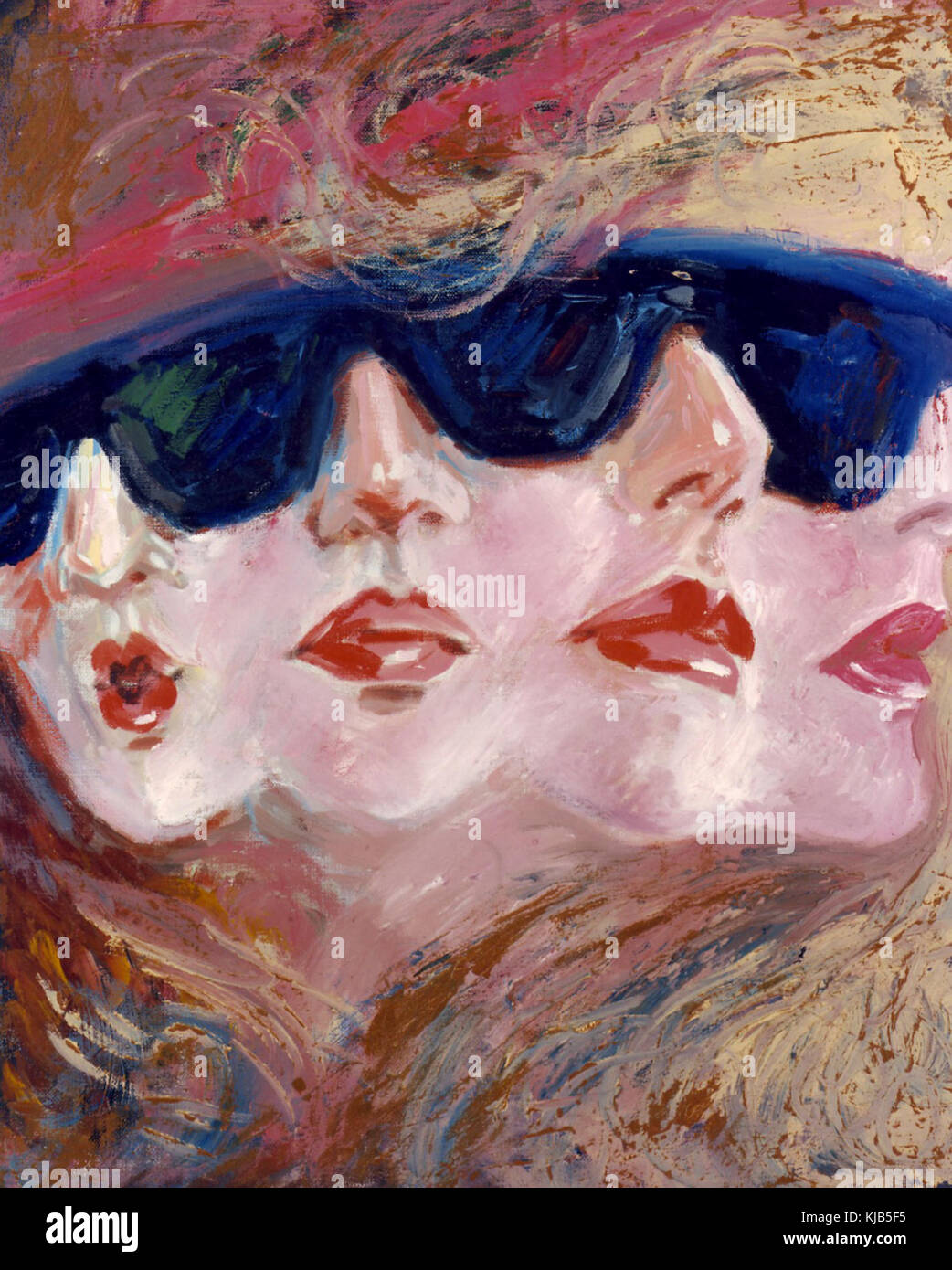 A portrait of a lady wearing sunglasses, symbolizing the concept of ...