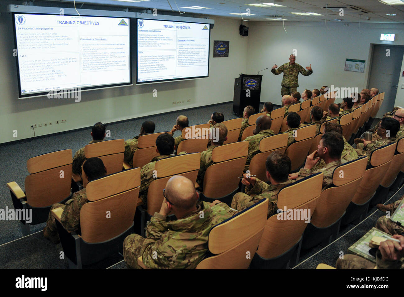 U.S. Army Lt. Col. Steven Gventer, standing, with the Joint ...