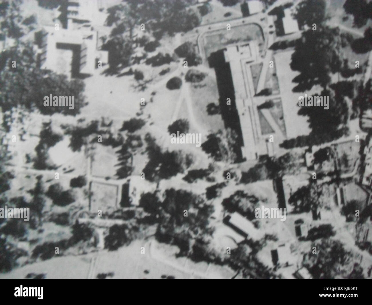 This aerial photograph from 1919 showcases the main building of The ...