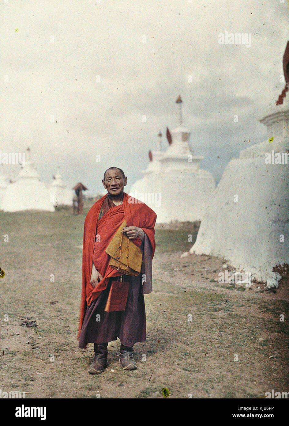 1913 A Lama in Gandan Monastery in Khuree Stock Photo - Alamy