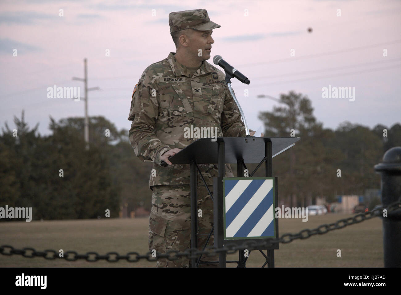 Col. Sean Bernabe, Task Force Marne Commander for 3rd Infantry Division ...