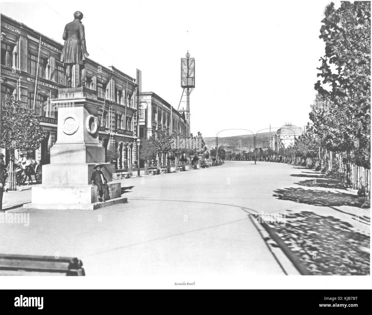 Avenida Brasil, a major street in Rio de Janeiro, is depicted in a work ...