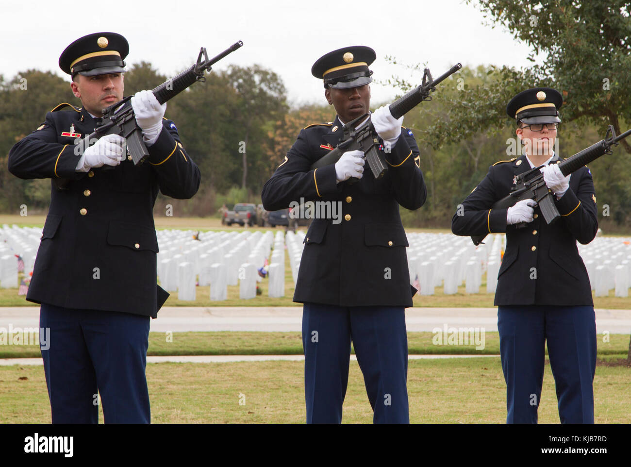 JOINT BASE SAN ANTONIO, Texas — Soldiers of the Military Funeral Honors ...