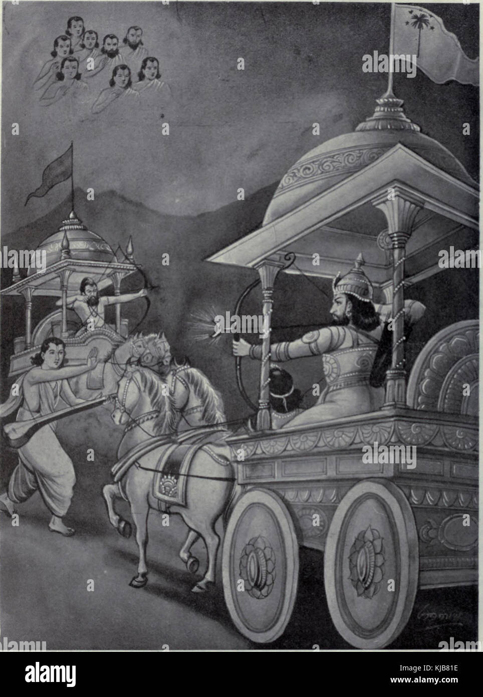 The sage Narada and the gods stop Bhishma's battle with Parashurama ...