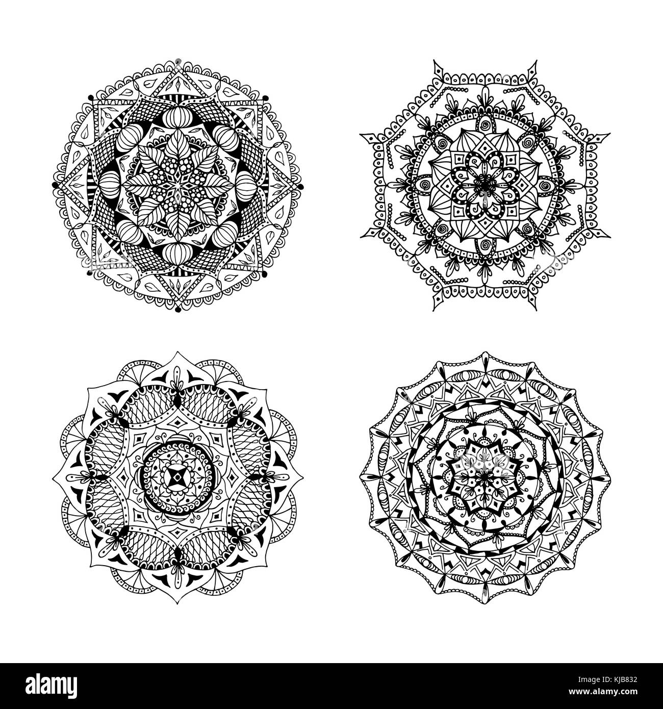 Hand drawn set asian Cut Out Stock Images & Pictures - Alamy